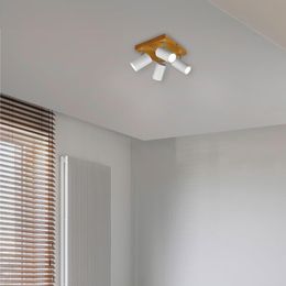 Trio Leuchten Marley Strahler, GU10, 4-flammig, natur, 812400431,