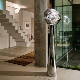 Tom Dixon Melt Stehleuchte, LED, MES01CH+CONF03SSUN+LEDFC11UN,