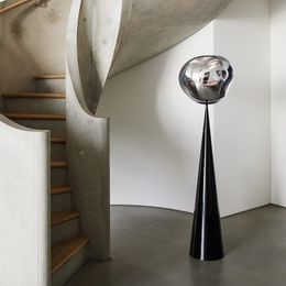 Tom Dixon Melt Stehleuchte, LED, MES01CH+CONF03BKUN+LEDFC11UN,