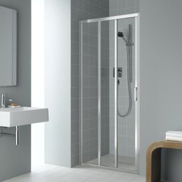 Kermi Liga Schiebet&uuml;r, mit Festfeld, f&uuml;r Nische, f&uuml;r Seitenwand, LIG3L095181AK, LIG3L