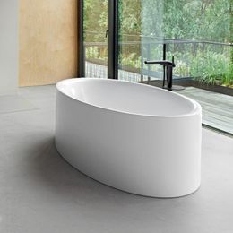 Bette Eve Oval Silhouette freistehende Badewanne, oval, 6043-000CFXXS+B612-901,