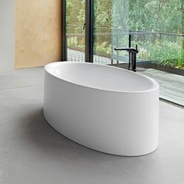 Bette Eve Oval Silhouette freistehende Badewanne, oval, 6043-440CFXXS+B609-901,