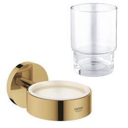 Grohe Essentials Zahnputzbecher, 40369GL1+40372001,