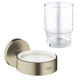 Grohe Essentials Zahnputzbecher, 40369EN1+40372001,