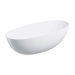 Omnires SHELL freistehende Badewanne, oval, SHELL175WWBP,