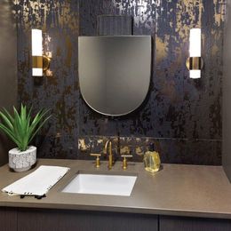 Elstead Lighting Facet LED Wandleuchte 1-flammig, QN-FACET-LED1-HB-BATH,