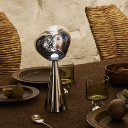 Tom Dixon Melt Akku Tischleuchte, LED, MEPO01SSUN,
