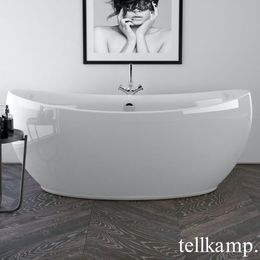 Tellkamp Spirit freistehende Oval-Badewanne, 0100-083-0B-A/CR,