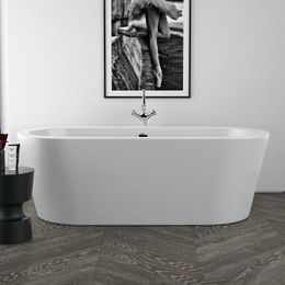 Tellkamp Solit&auml;r freistehende Oval-Badewanne, 0100-082-S0-AUF/CRWM,