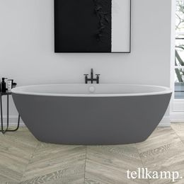 Tellkamp Space freistehende Oval-Badewanne, 0100-088-0B-AUF/WMWMCM,