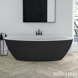 Tellkamp Space freistehende Oval-Badewanne, 0100-088-0B-AUF/WMWMEB,