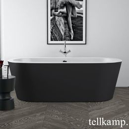 Tellkamp Solit&auml;r freistehende Oval-Badewanne, 0100-082-SB-A/CRWMEB,
