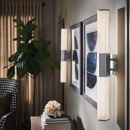 Elstead Lighting Facet LED Wandleuchte 2-flammig, QN-FACET-LED2-PC-BATH,