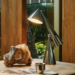 Tom Dixon Pose Tischleuchte, LED, POTL11SS+LEDTC11UN, POTL11SS-TUN01M1