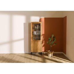 Vitrine Akazie 60x40x180 natur lackiert MARRAKESCH #110