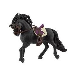 Schleich Horse Club Pura Raza Espanola Hengst mit Sattel und Zaumzeug, Spielfigur braun