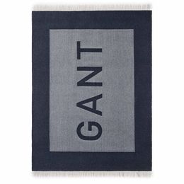 Gant Wohndecke Herren Gr&ouml;&szlig;e One Size creme / hellblau / dunkelblau