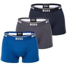 BOSS Boxershorts 'Power' Herren Gr&ouml;&szlig;e XL marine / dunkelblau / dunkelgrau / wei&szlig;