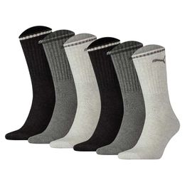 Puma Sportsocken Damen Gr&ouml;&szlig;e 39/42 grau / schwarz / wei&szlig;