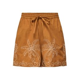 Jacqueline de Yong JDY Shorts 'JDYEliza' Damen Gr&ouml;&szlig;e 38 braun / wei&szlig;