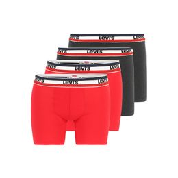 Levi's Levi's Boxershorts Herren Gr&ouml;&szlig;e XXL anthrazit / rot / wei&szlig;