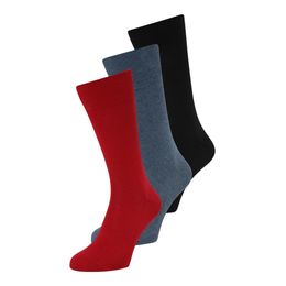 Falke Socken 'Family' Herren Gr&ouml;&szlig;e 39/42 taubenblau / rot / schwarz