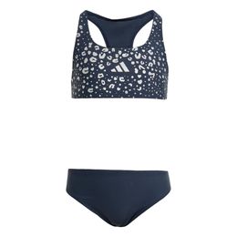 adidas Sportswear Sportbikini 'Glitter Bikini Set' M&auml;dchen Gr&ouml;&szlig;e 152 marine / silbergrau