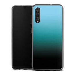DeinDesign Galaxy A50 Handy Silikon Hülle Case transparent Handyhülle Two-Tone Black Ombre Silikon Case