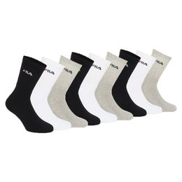 Fila Socken Damen Gr&ouml;&szlig;e 43/46 grau / schwarz / wei&szlig;