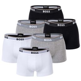 BOSS Boxershorts Herren Gr&ouml;&szlig;e S graumeliert / schwarz / wei&szlig;