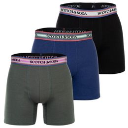 Scotch & Soda SCOTCH & SODA Boxer shorts male size S Blue / Dark green / Light red / Black