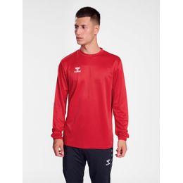 Hummel Sportsweatshirt Herren Gr&ouml;&szlig;e M rubinrot / wei&szlig;