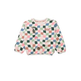 STACCATO Sweatshirt M&auml;dchen Gr&ouml;&szlig;e 104/110 creme / royalblau / mint / rosa