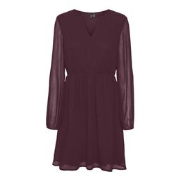 V&eacute;ro Moda Vero Moda Kleid 'VILLA' Damen Gr&ouml;&szlig;e 34 brombeer Winterkleid