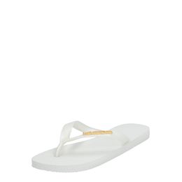 Havaianas Zehentrenner Damen Gr&ouml;&szlig;e 39/40 gold / wei&szlig;
