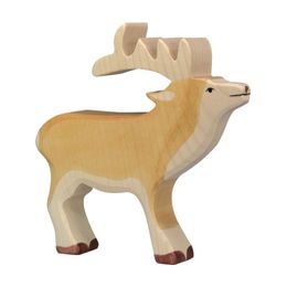 Holztiger Hirsch aus Holz - ab 3 Jahren | Gr.: onesize