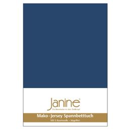 Janine Spannbetttuch Mako Feinjersey 5007 in marine | Gr.: 100 x 200