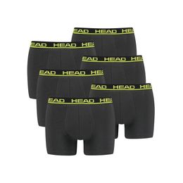 Head Boxershort 6er Pack in Anthrazit/Gelb | Gr.: XL