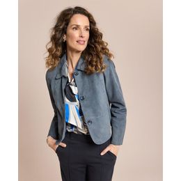 THOMAS RATH Velour-Lederjacke
