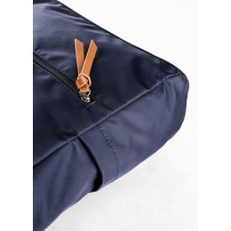 bonprix Rucksack mit Kontrastdetails, blau, Gr.48x38,5 cm, Praktischer Rucksack im Casual-Look