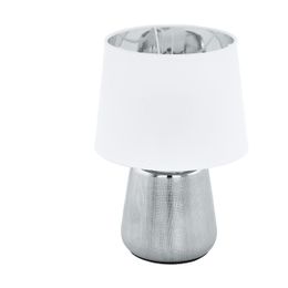 Eglo Leuchten Eglo MANALBA Tischleuchte Silber, 1-flammig