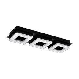 Eglo Leuchten Eglo FRADELO Deckenleuchte LED Schwarz, 3-flammig