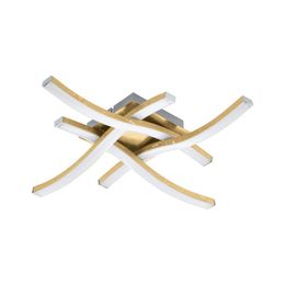 Eglo Leuchten EGLO CABEZAS Deckenleuchte LED Gold, Weiß, 4-flammig