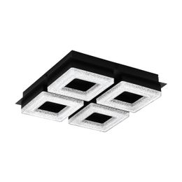 Eglo Leuchten Eglo FRADELO Deckenleuchte LED Schwarz, 4-flammig