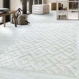 Teppich, B:200cm H:20mm L:290cm, beige, Ayyildiz Teppiche, Polypropylen (PP), Wohnzimmer, Teppiche, "PISA 4708", Läufer, rund, Hoch Tief Struktur,