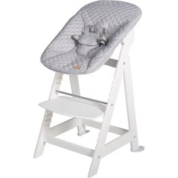 Roba Baby Hochstuhl "Treppenhochstuhl 2-in-1 Set Style, Born Up", weiß, Stühle, mit Neugeborenen-Aufsatz