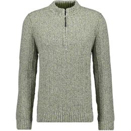 Ragman Herren Rundhalspullover, grün, Gr. M, 100% Baumwolle, Pullover