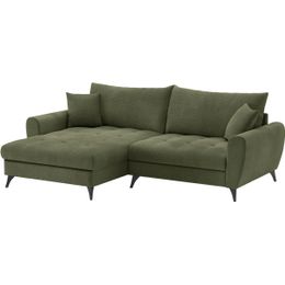 Ecksofa MR. COUCH, B:246cm H:71cm T:170cm, gr&uuml;n, Memphis (Grundgewebe - 100% Polyester; Nutzschicht- 90% Polyester / 10% Polyamide), Wohnzimmer,