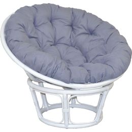 Relaxsessel Home Affaire, B:100cm H:60cm T:100cm, weiß, Wohnzimmer, Sessel, Handgeflochten