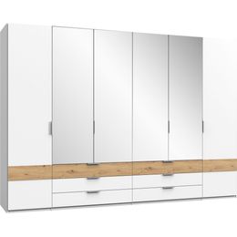 Dreht&uuml;renschrank wimex, B:270cm H:210cm T:58cm, wei&szlig;, Holzwerkstoff, Schr&auml;nke, "Gibraltar"